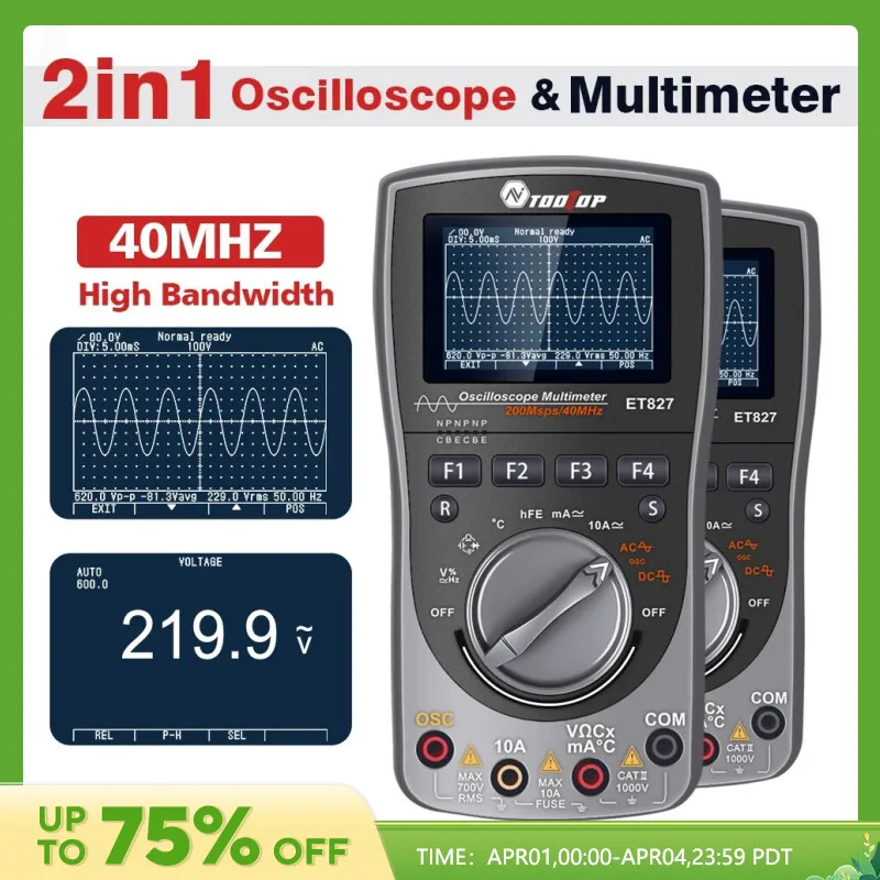 TOOLTOP-ET827-40mhz-multim-tre-oscilloscope-portable-2in1-transistor-HFE-condensateur-ohms-et-la ...