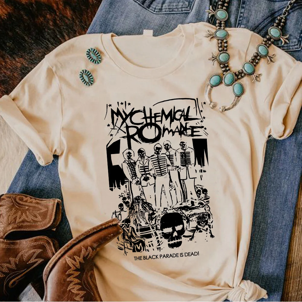 My Chemical Romance t shirts women Y2K streetwear tshirt female 2000s ...