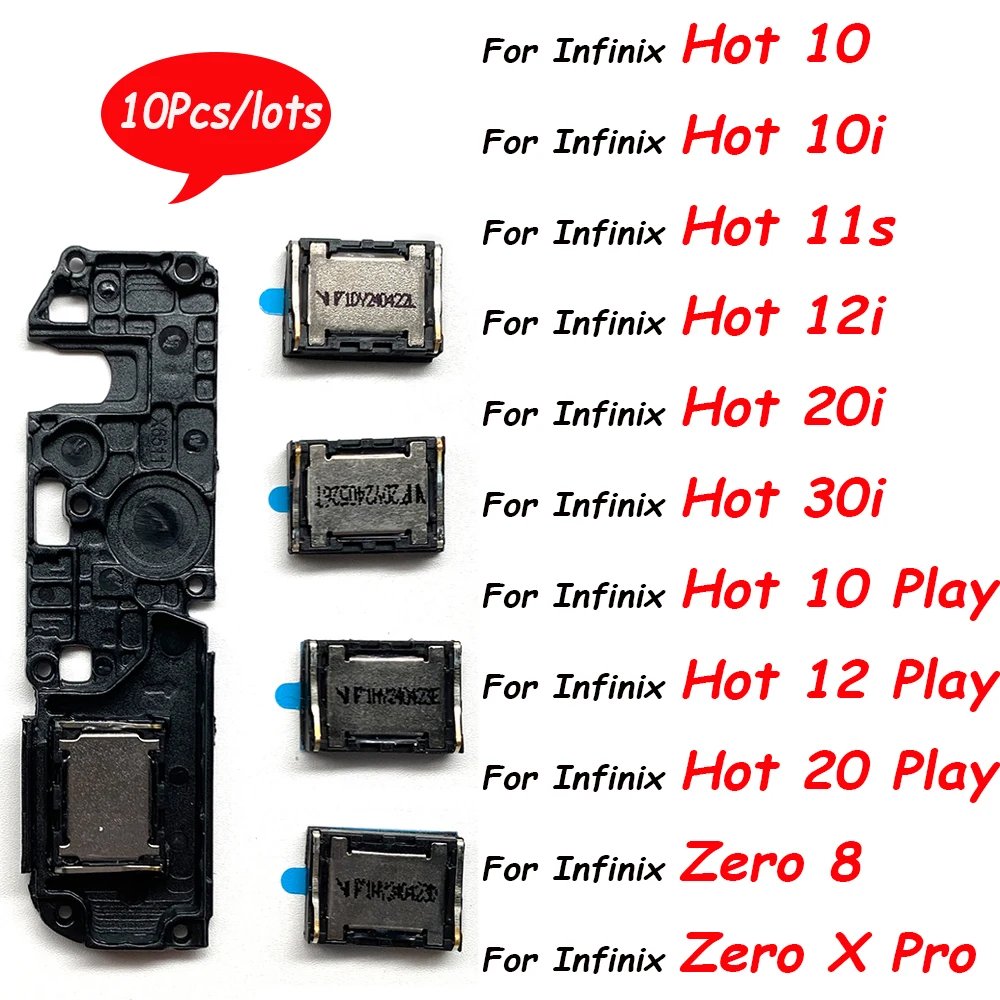10Pcs，For Infinix Hot 10i 10 Play 11S 12 12i 20 20i 30 30i Pop 7 Zero 8 ...