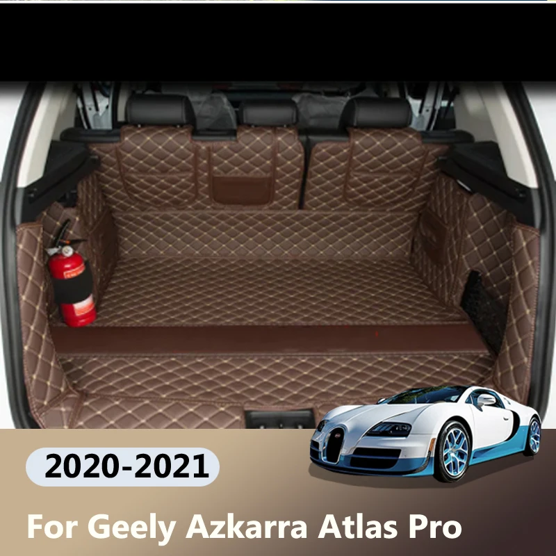 Car Styling PU Leather Rear Trunk Mat For Geely Azkarra Atlas Pro 2020 2021 Car Boot Mat Carpet ...