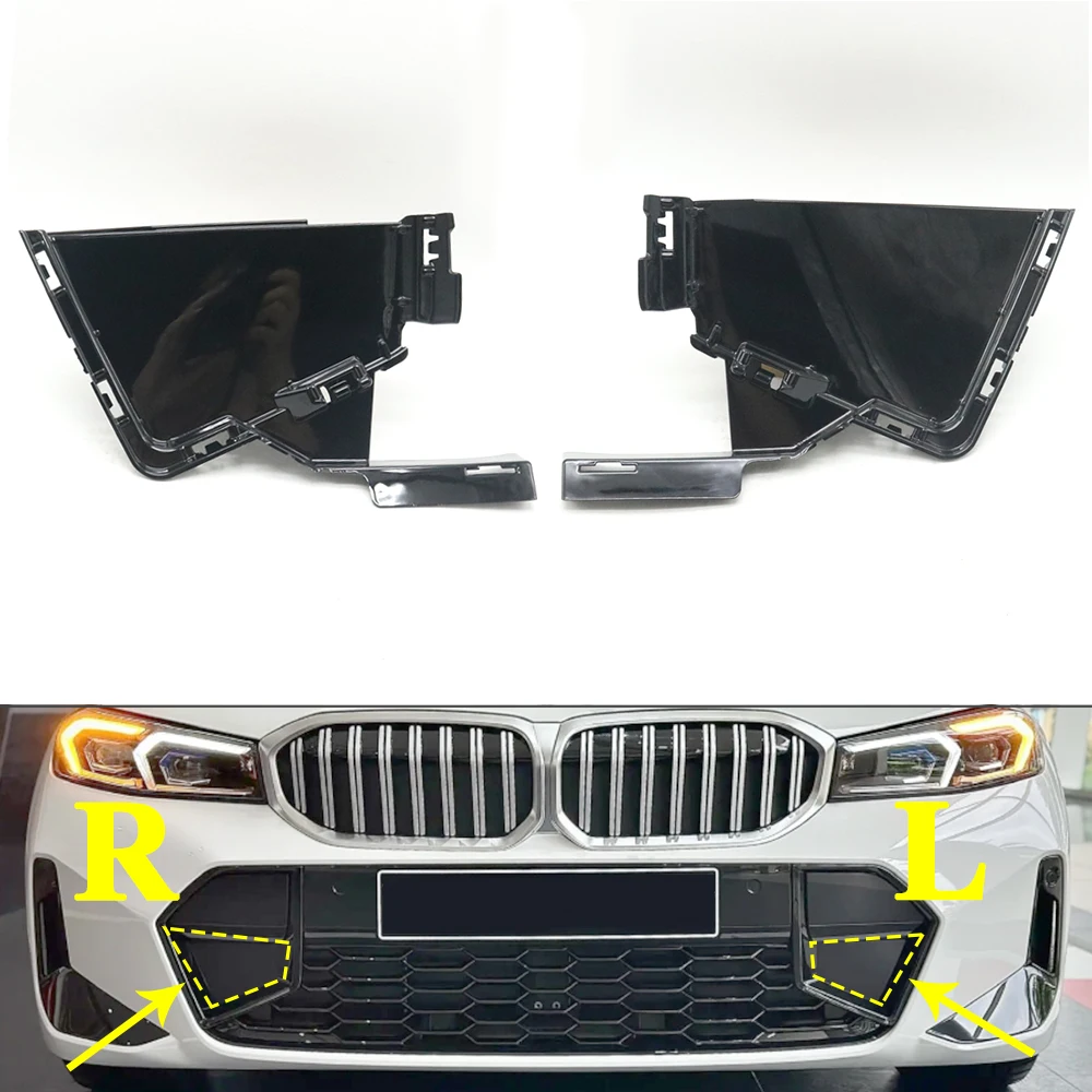 51118085463 51118085464 Front Bumper Lower Grille Screen Air Intake Cap ...