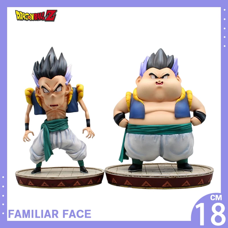 18cm Dragon Ball Z Anime Figure Fat Skinny Gotenks Fusion Gk Super ...