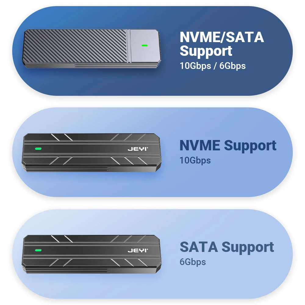 NVME unique - boîtier M.2 NVME SSD, USB C 3.2 Gen 2, 10Gbps ou 6Gbps ...