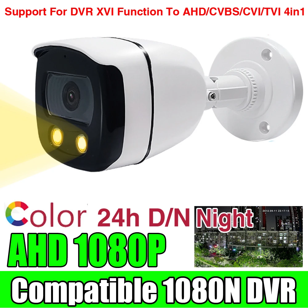 New Style Security Cctv Ahd Camera 1080P 24h Full Color Night Vision ...