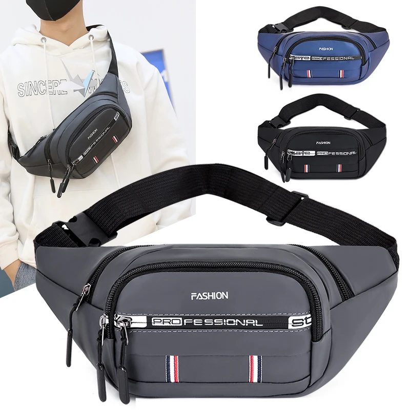 Men-s-casual-outdoor-fanny-pack-waterproof-fanny-pack-zipper-fanny-pack ...