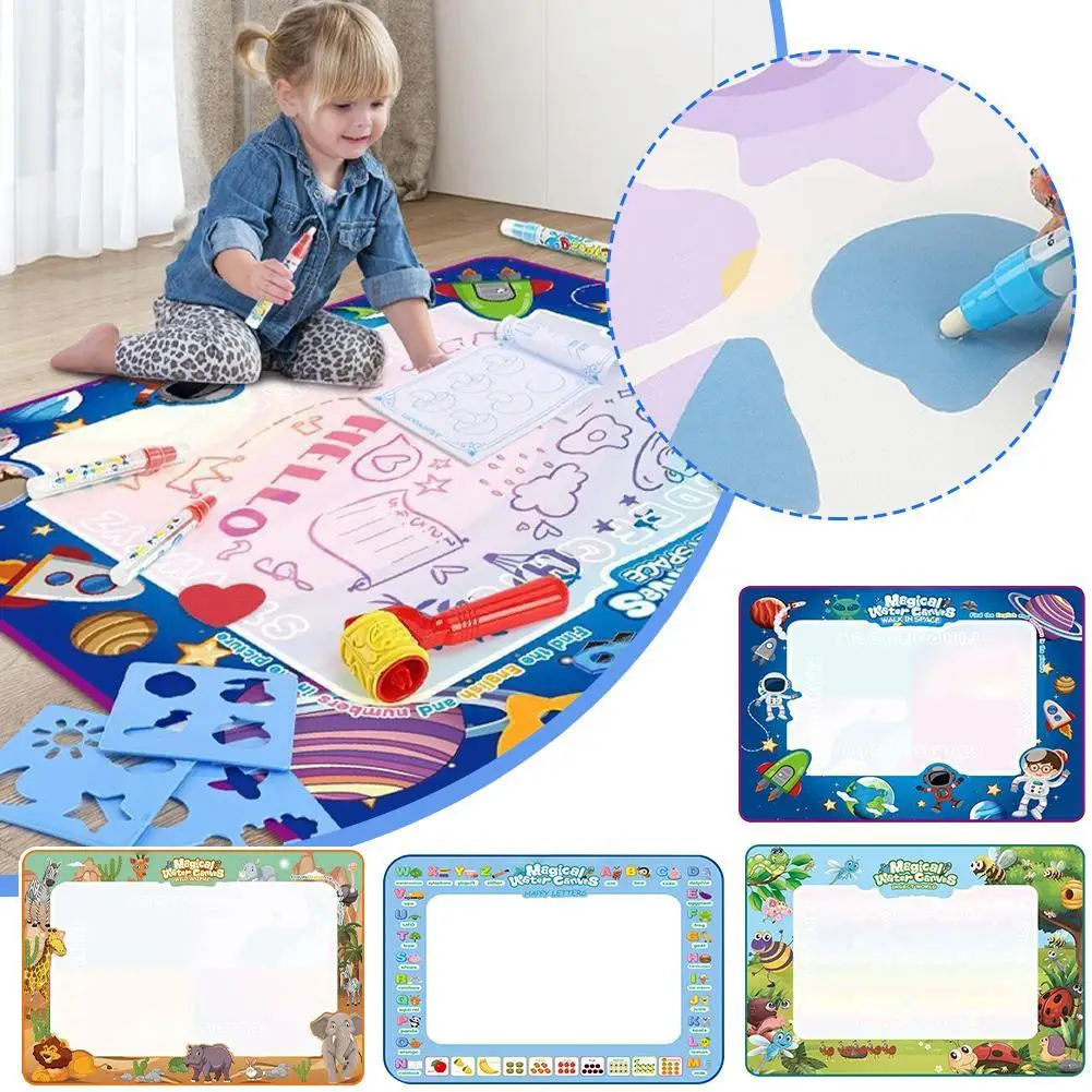 100x80CM-Magic-Water-Drawing-Mat-With-Reusable-Pens-Educational-Toy-For ...