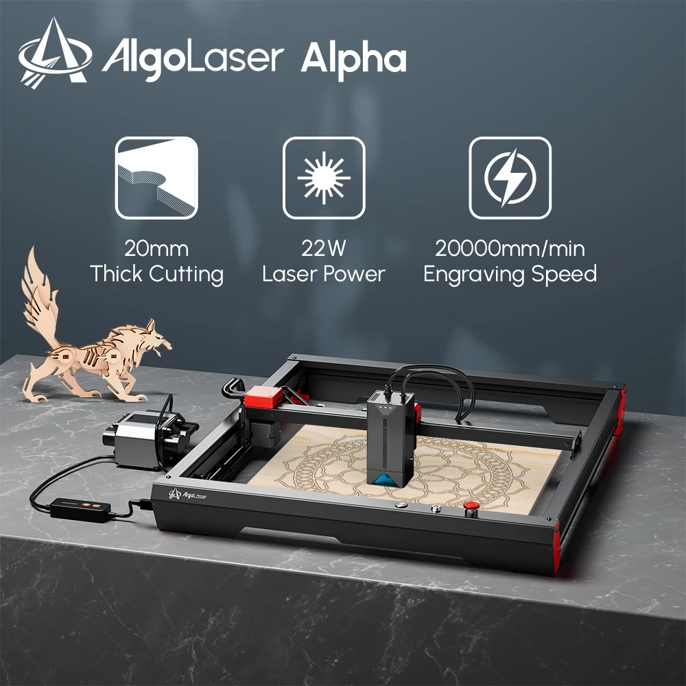 Small-Business-AlgoLaser-Alpha-22W-Laser-Engraver-Cutter-with-Air ...