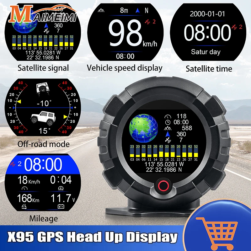 X95-GPS-Head-Up-Display-Horizontal-Slope-Meter-Inclinometer-Speedometer ...