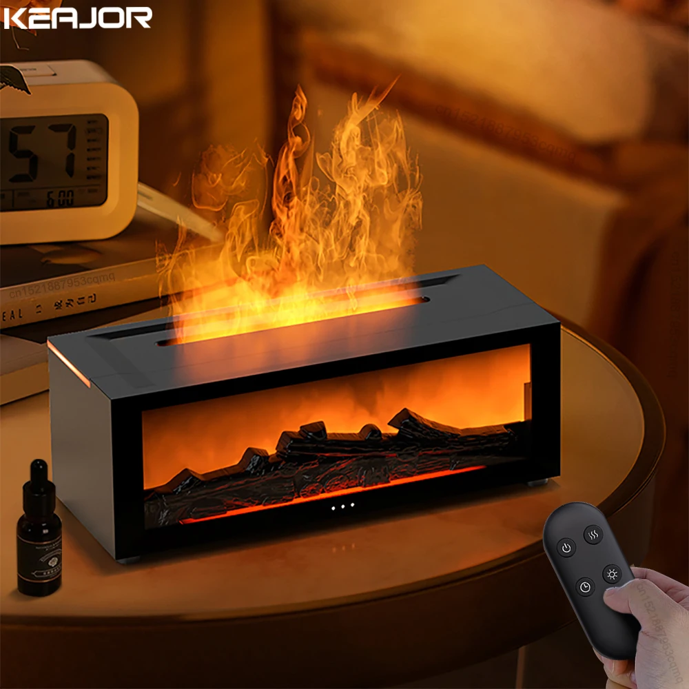 Aroma-Air-Humidifier-Flame-Fireplace-Essential-Oil-Diffuser ...