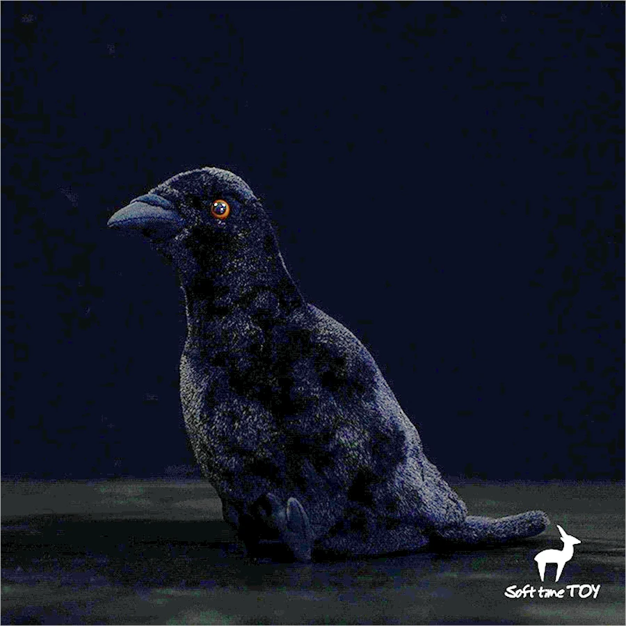 Crow-High-Fidelity-Anime-Cute-Raven-Plushie-Corvus-Corax-Plush-Toys ...