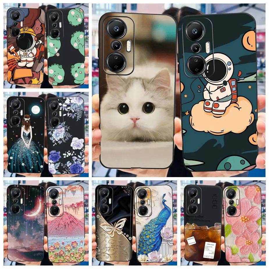For-Infinix-Hot-20S-Case-X6827-Cute-Cat-Cartoon-Cover-Soft-Silicone ...