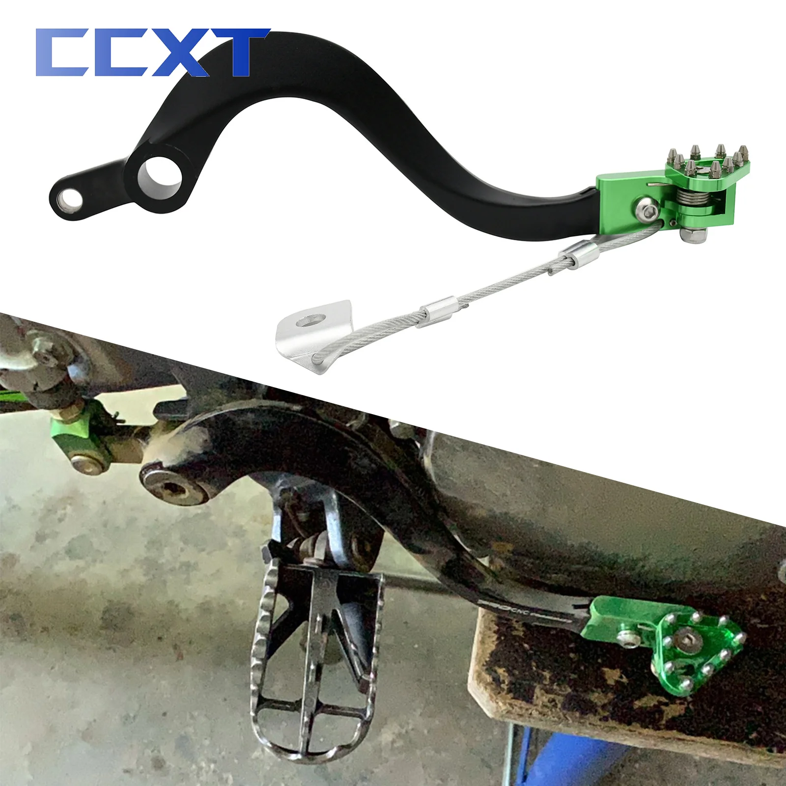 Motocross-CNC-Foot-Brake-Rear-Lever-Pedal-For-KAWASAKI-KX250-KX450-2019 ...
