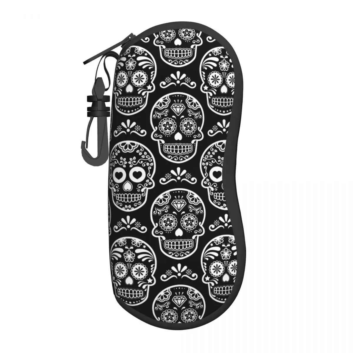 Mexican Sugar Skull Glasses Case Portable Box Halloween Day of the Dead ...