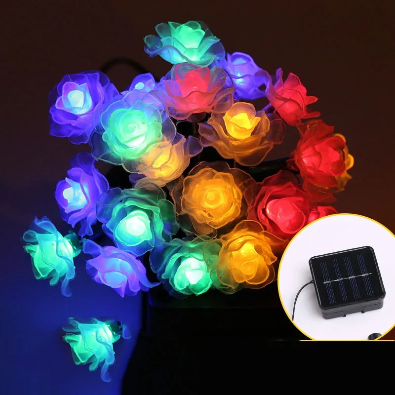 Solar Flower Lights Outdoor 30 | String Flower Led Lights Solar - 12m ...