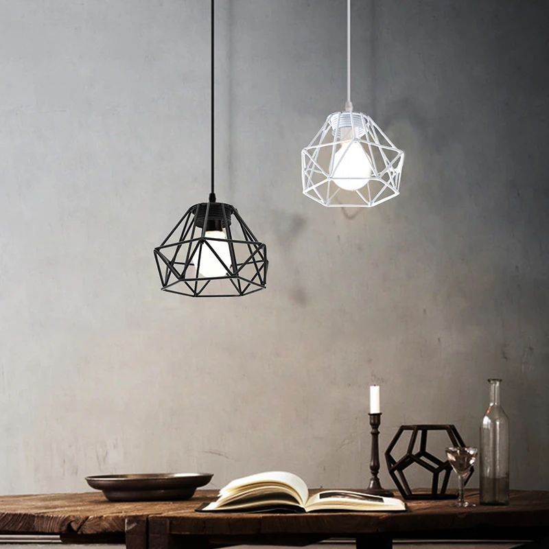 Creative-New-Modern-Lampshade-Indoor-Wrought-Metal-Light-Guard-Pendant ...