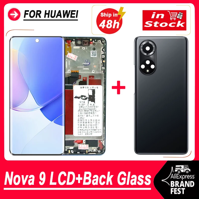Original For Huawei Nova 9 LCD Touch Screen Digitizer Assembly For Huawei Nova9 NAM-AL00 NAM-LX9 ...