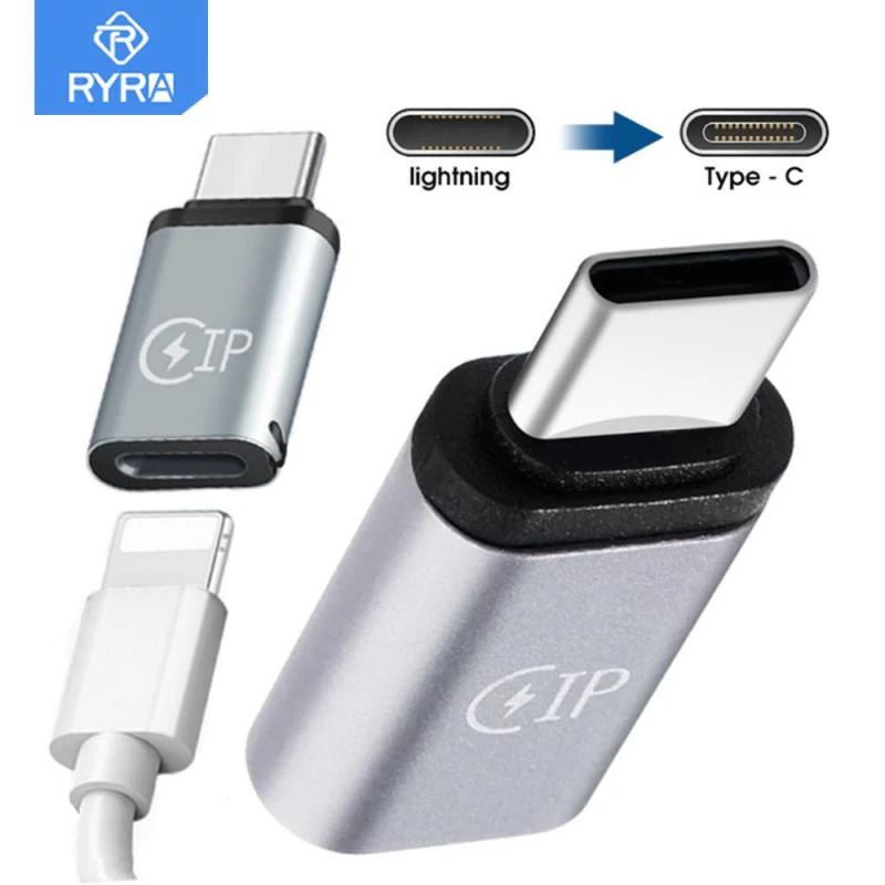 Ryra Otg Phone Adapter Lightning Male To Type-c Female Cable For Iphone ...