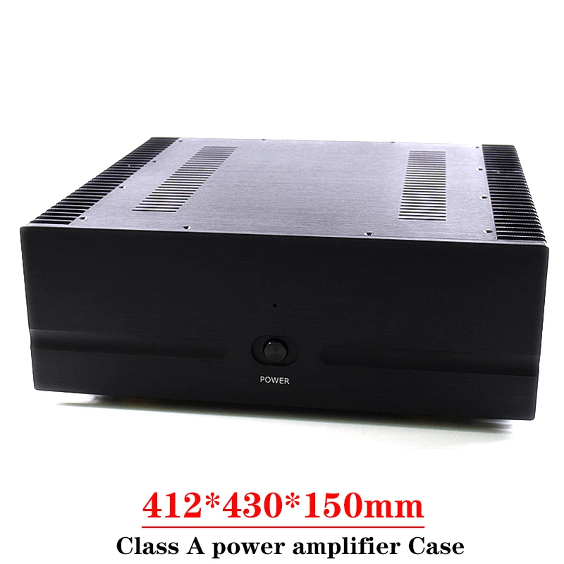 412*430*150มม.อลูมิเนียมเครื่องขยายเสียงกล่องฝาปิด Class Amplifier แช ...