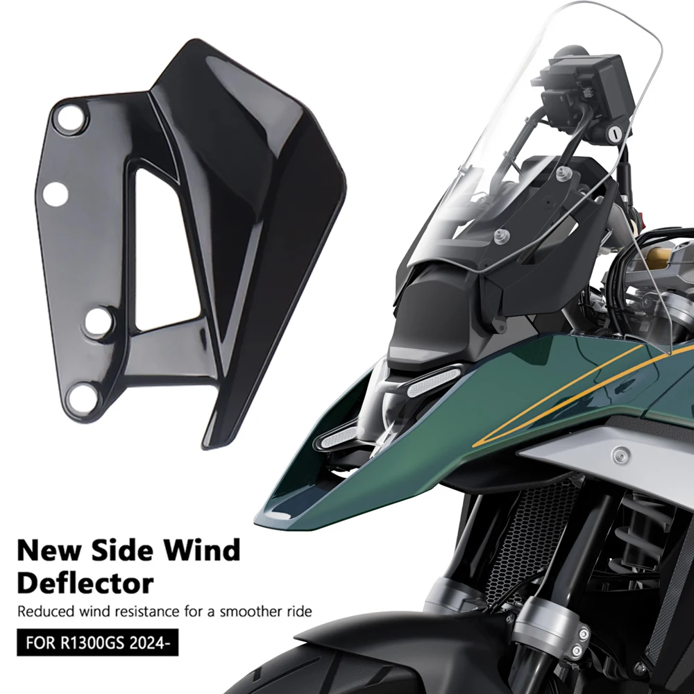 New-Motorcycle-Accessories-3-Colors-Side-Windshield-Windscreen-Wind ...