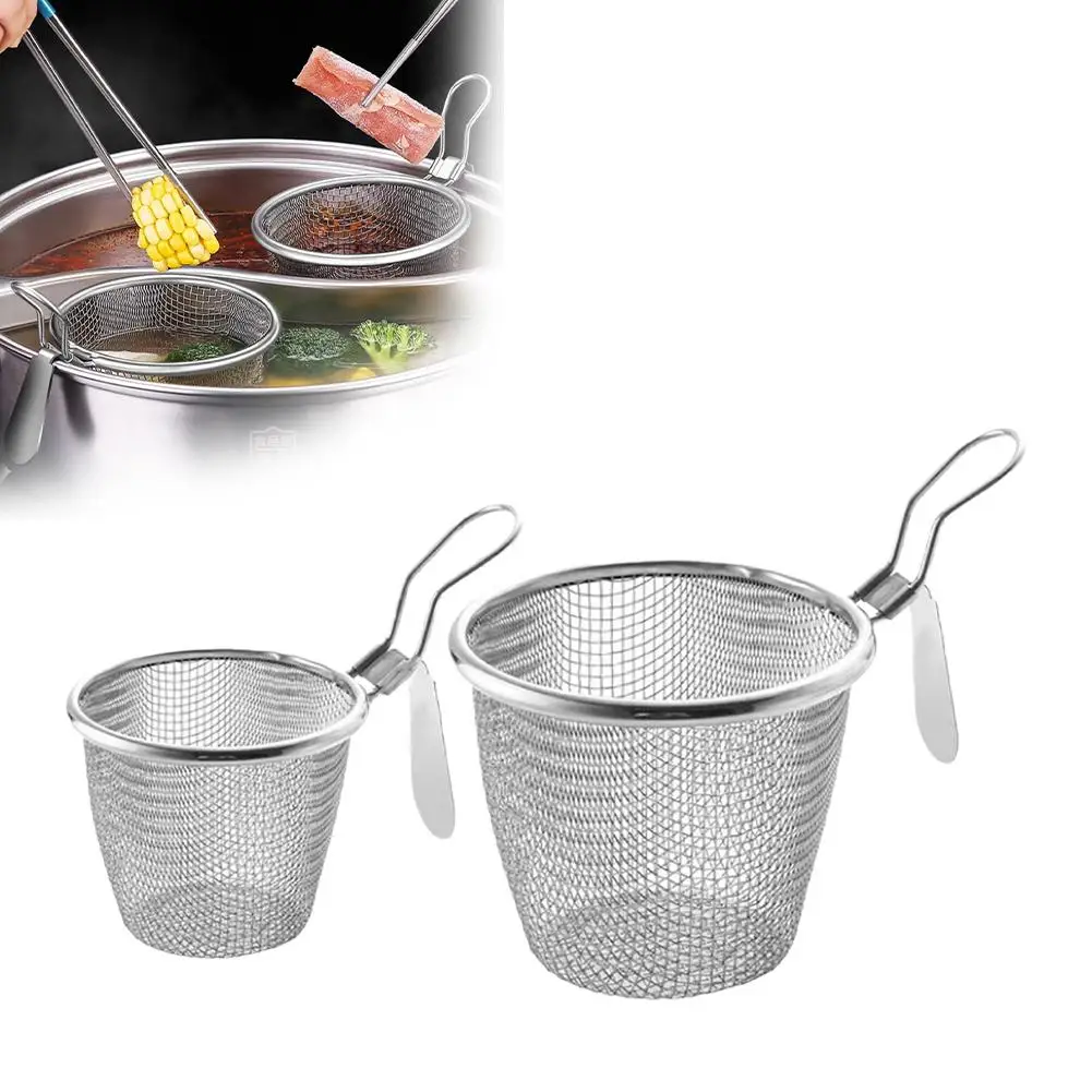 Stainless-Steel-Mesh-Net-Strainer-Basket-Colander-Hot-Food-To-Steam ...