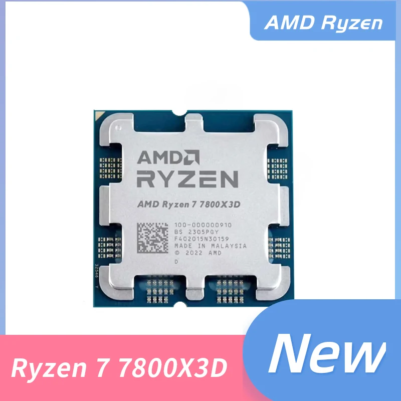 New-AMD-Ryzen-7-7800X3D-R7-7800X3D-5-0-GHz-8-Core-16-Thread-CPU ...