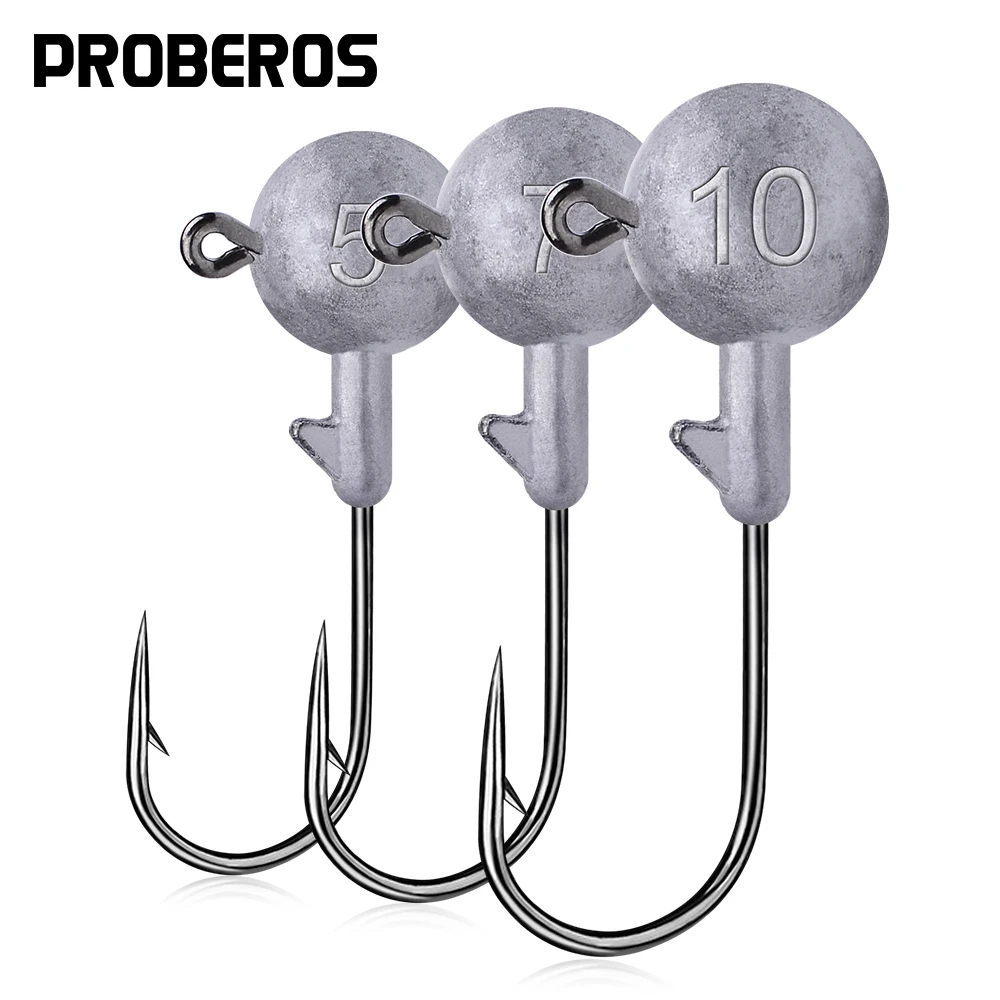 10pcs-lead-hook-Sharp-Barbed-Fishing-Hook-Hang-soft-bait-for-Freshwater ...