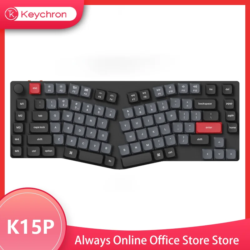 K15-Pro-bluetooth-wireless-QMK-VIA-Wireless-Custom-Mechanical-Keyboard-White-Backlight-Low ...