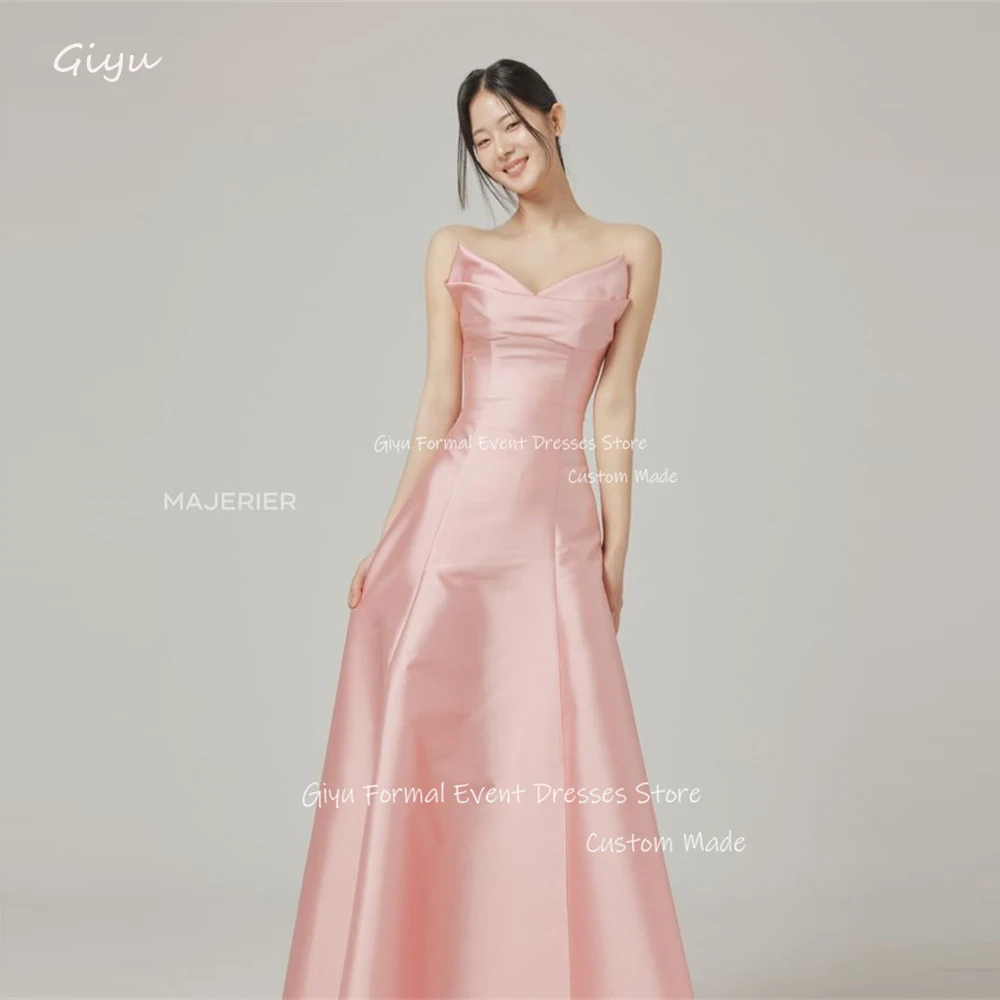 Giyu-Elegant-Blush-Pink-Evening-Dresses-Korea-Wedding-Photoshoot-V-Neck ...
