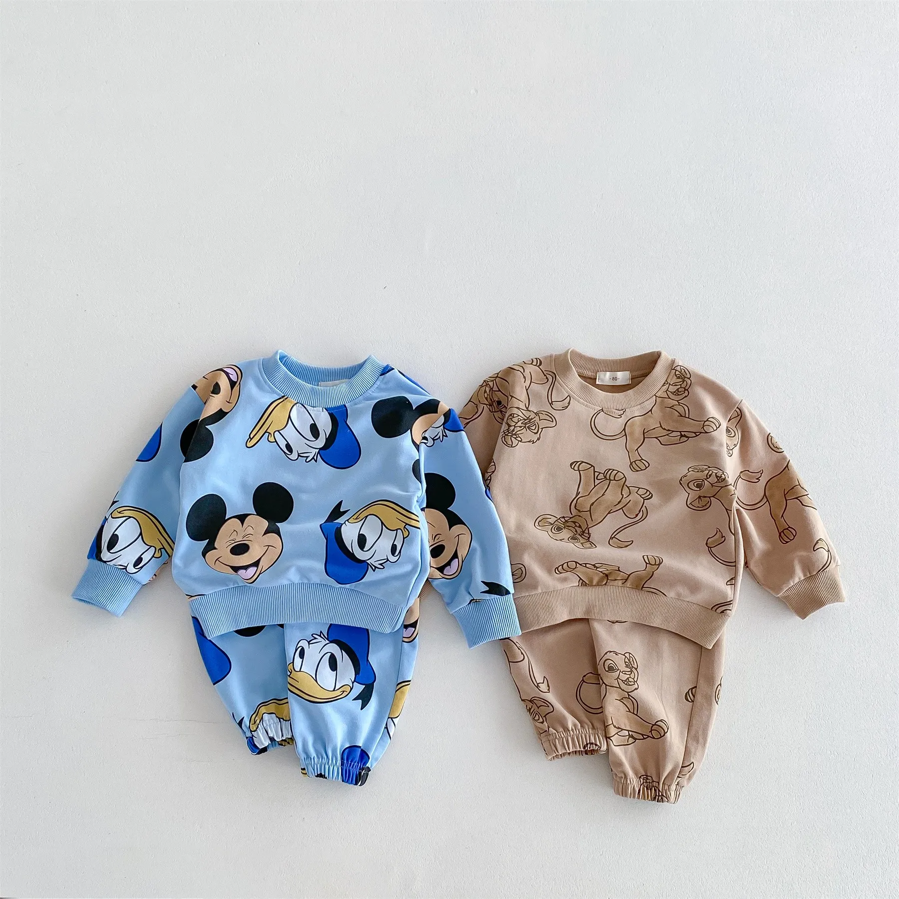 Full-print-Mickey-Cartoon-Tracksuit-Boys-Clothing-Spring-Autumn-Loose ...