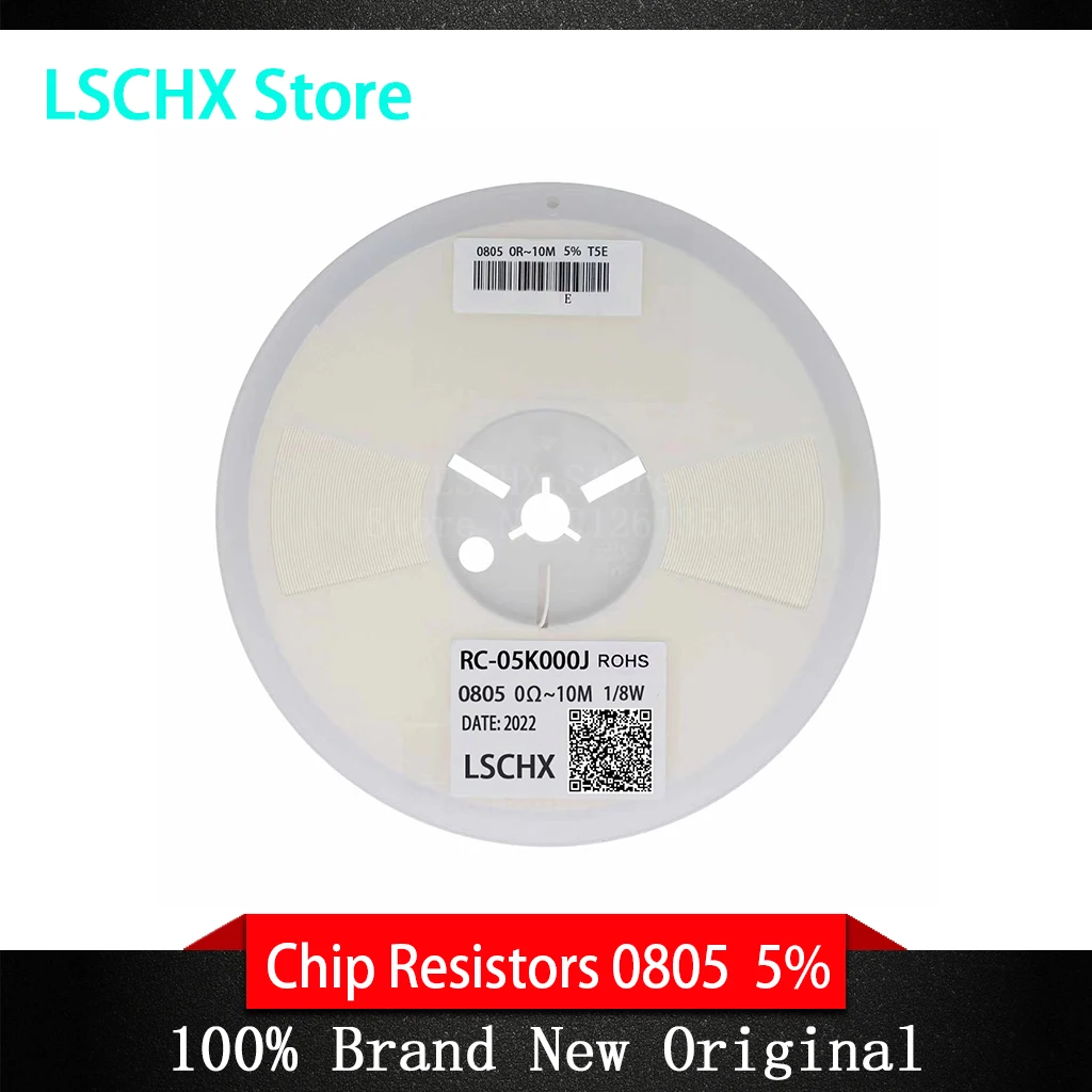 5000pcs 0805 5% SMD 1/4W 0R ~ 10M resistor de chip 0 10R 100R 220R 330R ...