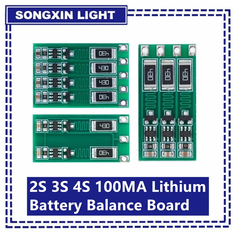 2S-3S-4S-100MA-Lithium-Battery-Balance-Circuit-Board-18650-Li-ion ...