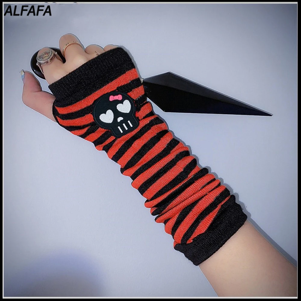 Y2k-Fairy-Grunge-Gloves-Fingerless-Halloween-Accessories-Scene-Kid-Emo ...