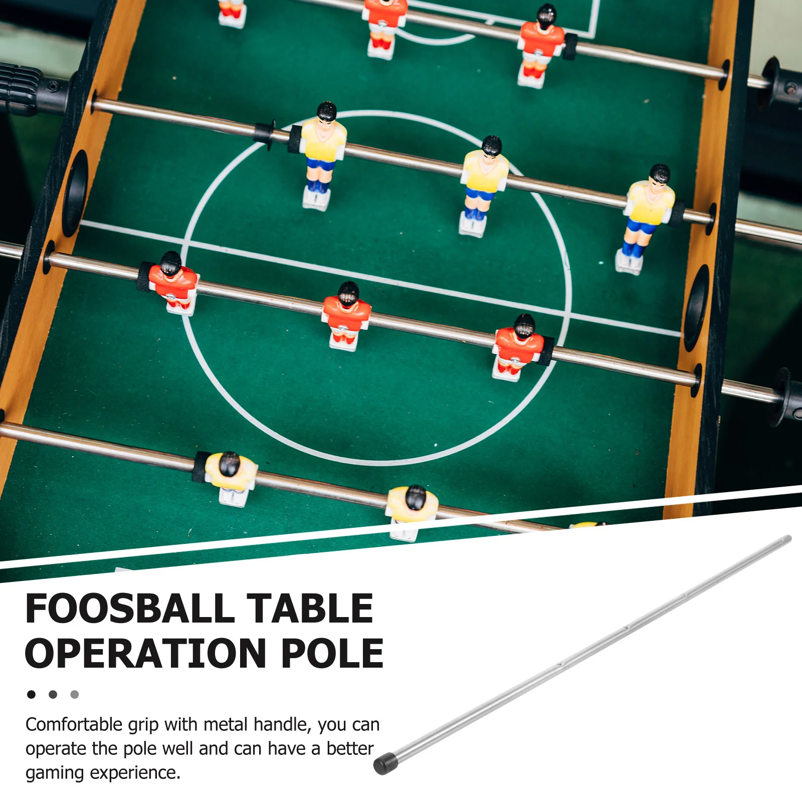 Foosball Rods BESPORTBLE 4-Piece Foosball Table Rods - Silver Metal ...