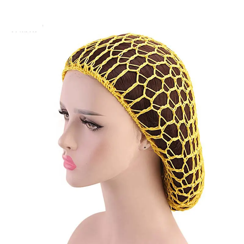 Filet à cheveux fait main pour femme, crochet, large bande, maille ...