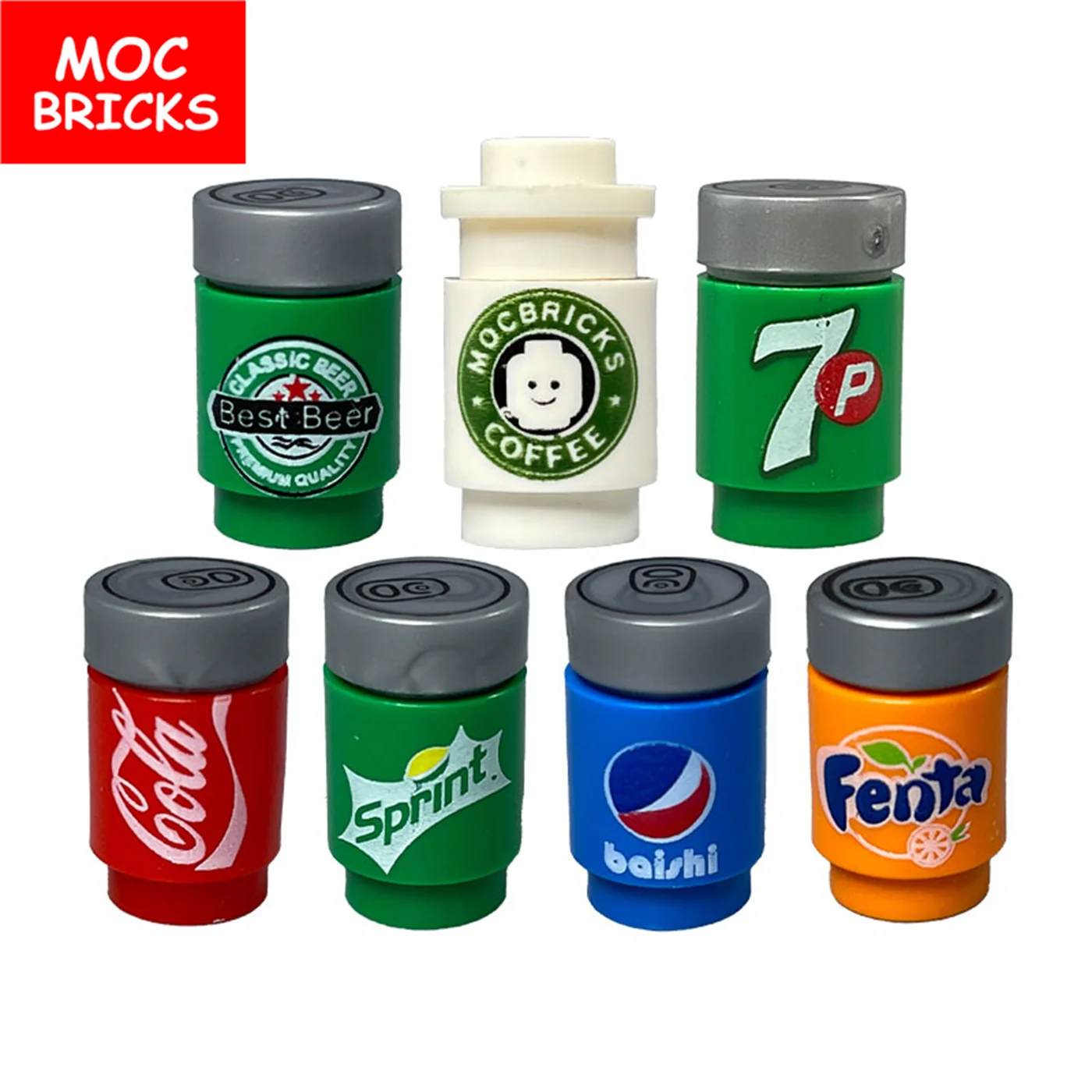 10pcs-MOC-Bricks-Mini-Canned-Beverage-Drinks-Kitchen-Room-Accessories ...