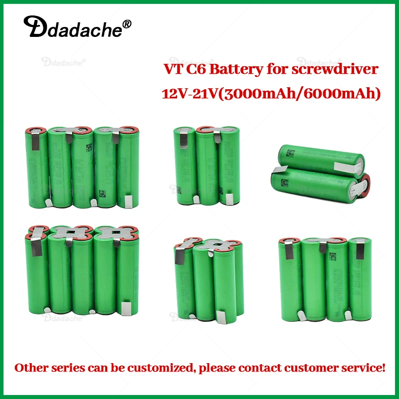 12V-21V-series-connection-VTC6-Battery-Pack-US18650VTC6-3000mah-6000mAh ...