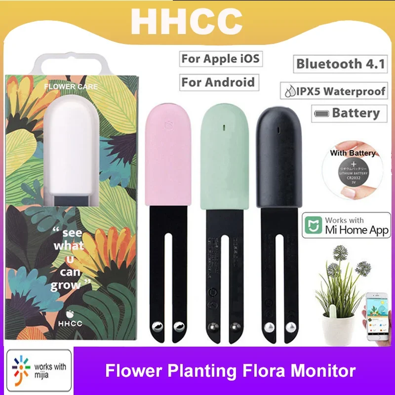 HHCC-Smart-Flower-Flora-Monitor-cura-del-giardino-pianta-erba-suolo ...
