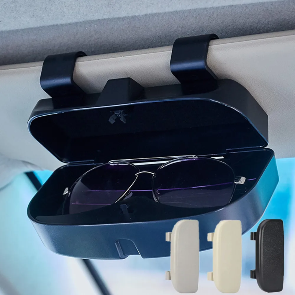 3-Colors-Car-Glasses-Holder-Sun-Visor-Car-Sunglass-Storage-Box-Auto ...