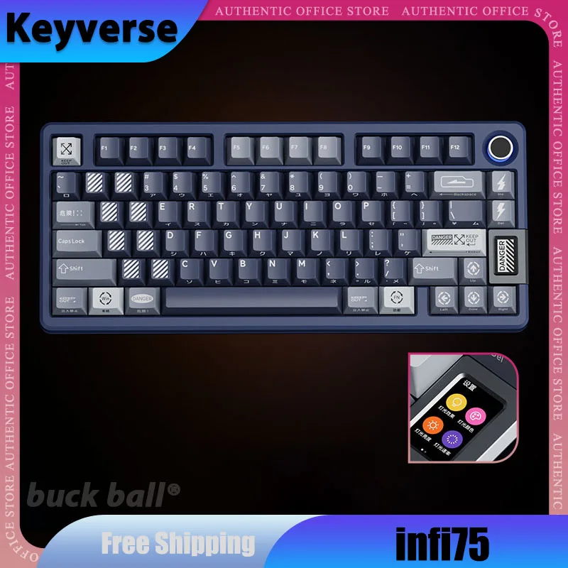 Key-Verse-Infi75-Mechanical-Gamer-Keyboard-75key-Hot-Swap-Tri-Mode-2-4G ...