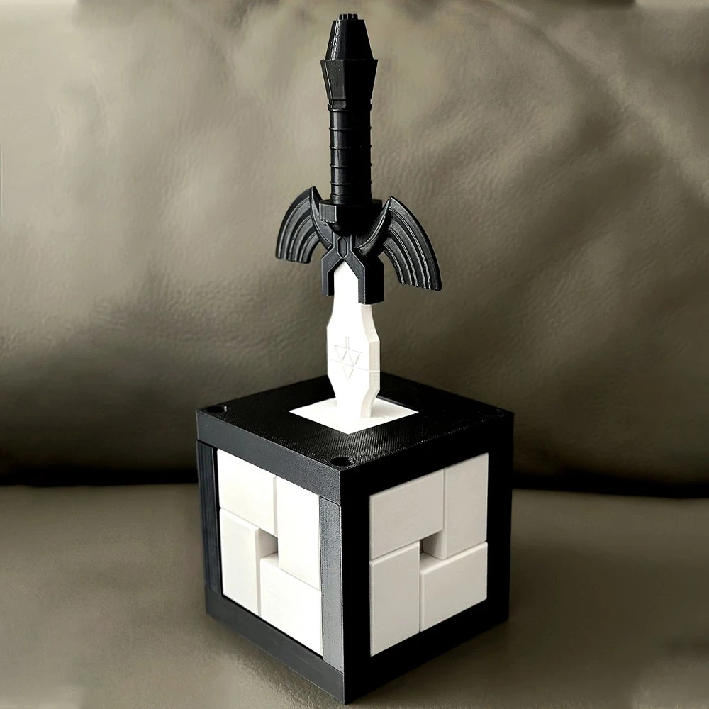 3D-Printed-Sword-In-The-Stone-Lu-Ban-Lock-Fidgets-Toys-Educational-Toy ...