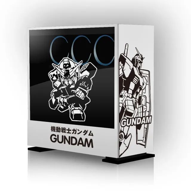 Gundam Cool Anime PC Case Decorate Sticker Cartoon Compuer Host Skin ...