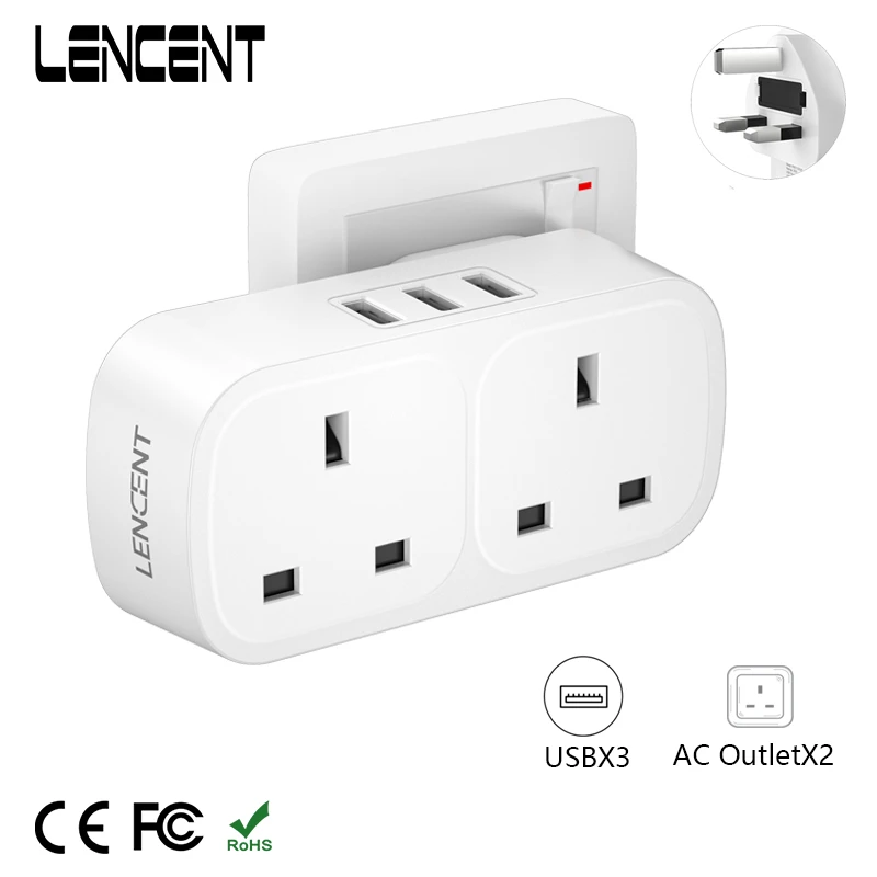 Usb Outlet Plug Extender | Wall Socket Extender | Uk Plug Extender - Uk ...