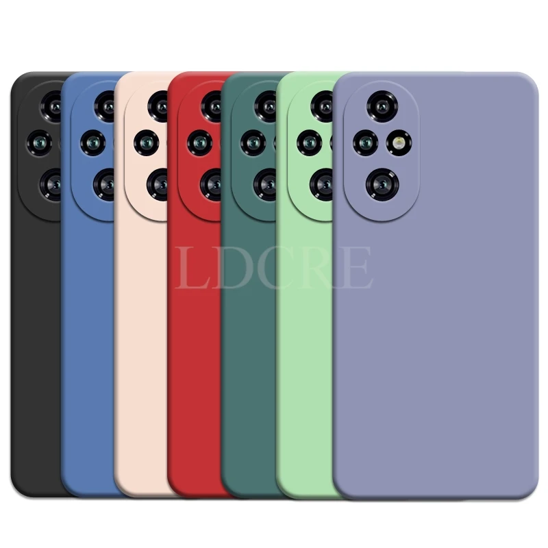 For Honor 200 Pro Case Liquid Silicone Cover Honor 200 Pro Case TPU ...