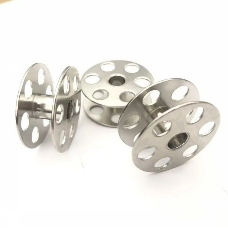 Large Bobbin For Double Needle Machine Shuttle Core 2.8MM 6 Holes Iron ...