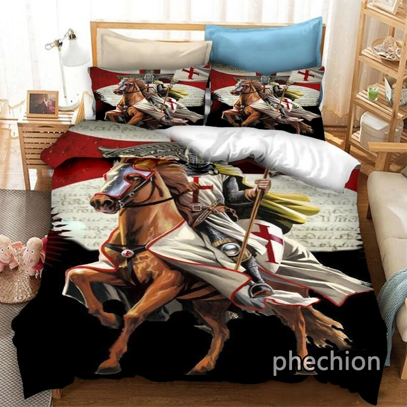 phechion-Knights-Templar-3D-Print-Bedding-Set-Duvet-Covers-Pillowcases ...