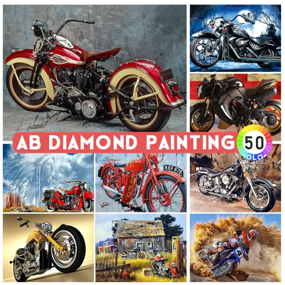 AB-Drills-DIY-5D-Diamond-Painting-Retro-Motorcycle-Full-Square-Round ...