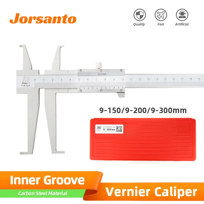 9-150mm-Inside-Groove-Vernier-Caliper-Long-Double-Claw-Stainless-Steel ...