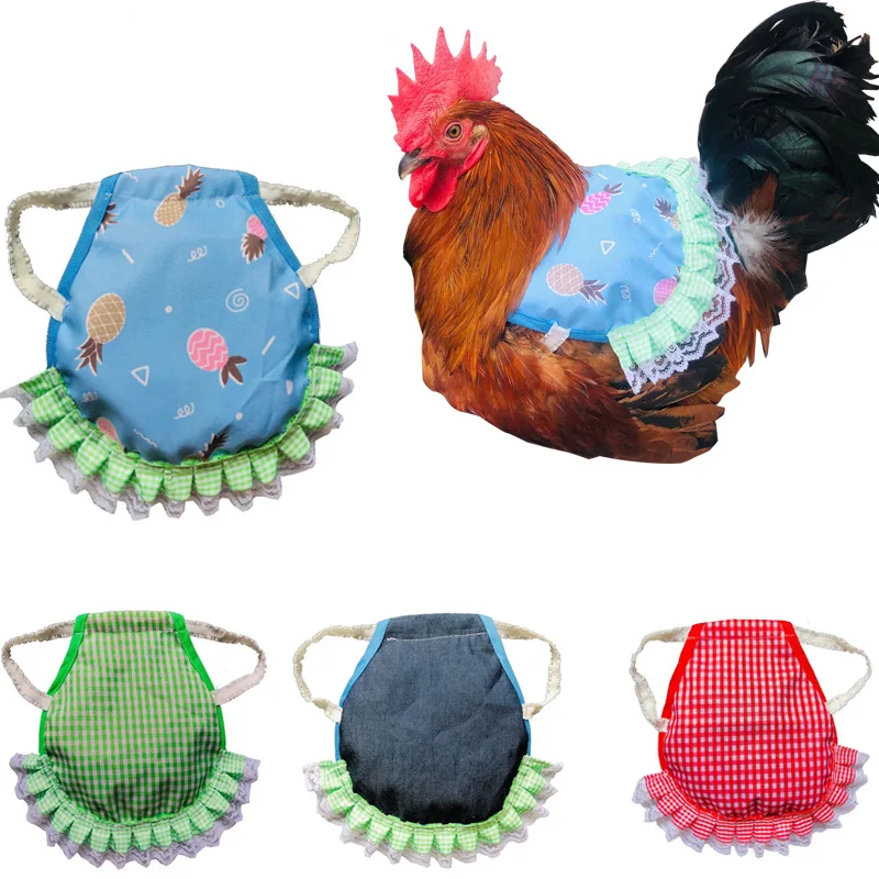 Pet Reflective Vest Chicken Clothes Poultry Hen Saddle Apron Feather ...