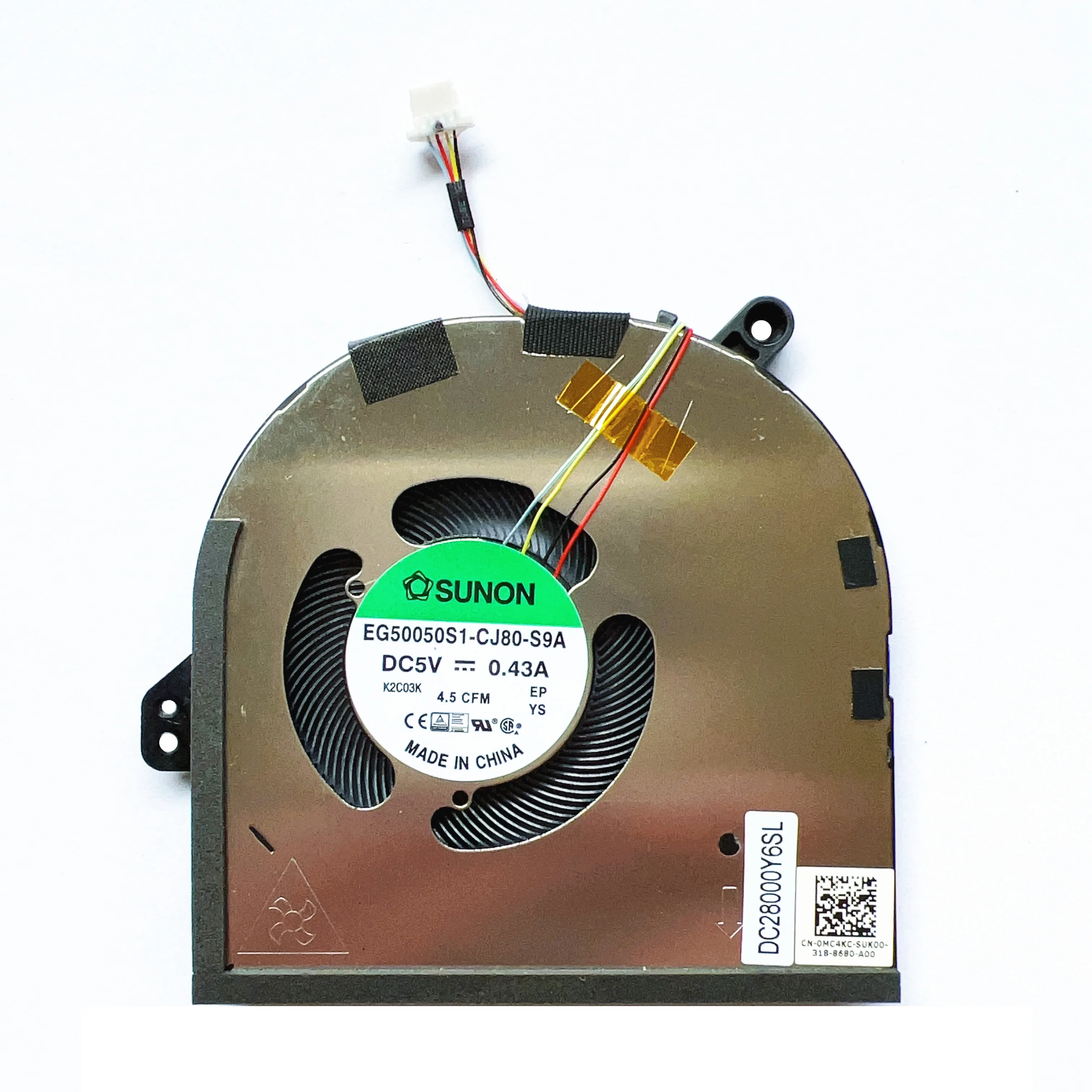 Computer CPU Fans For DELL XPS15 9520 Precision 5570 Cooling FAN ...