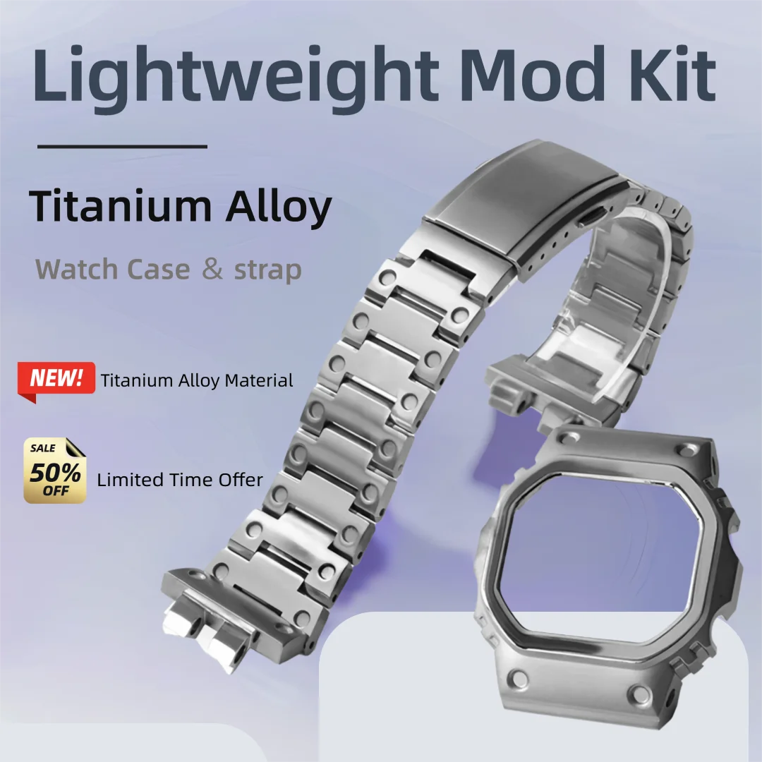 GMW-B5000 titanium alloy mod kit for G-SHOCK Casio 3459 gmw-b5000 case ...